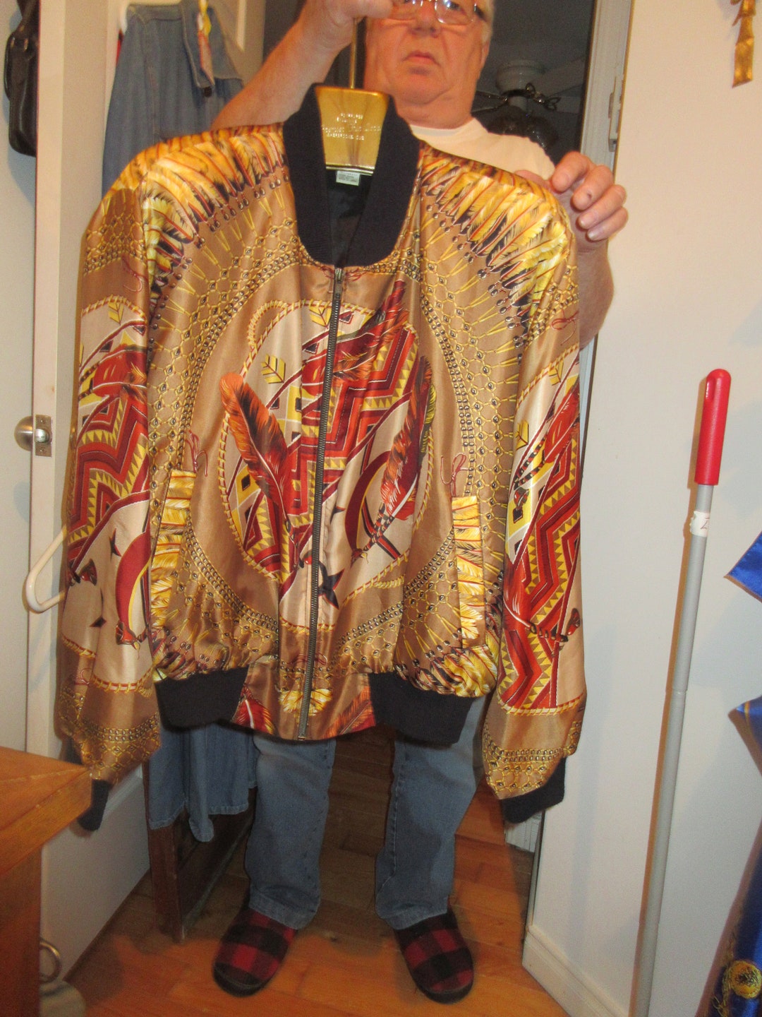 B1 Women Vintage Silk Bomber Jacket Women’s Size L. 90’s W/zipper Color ...