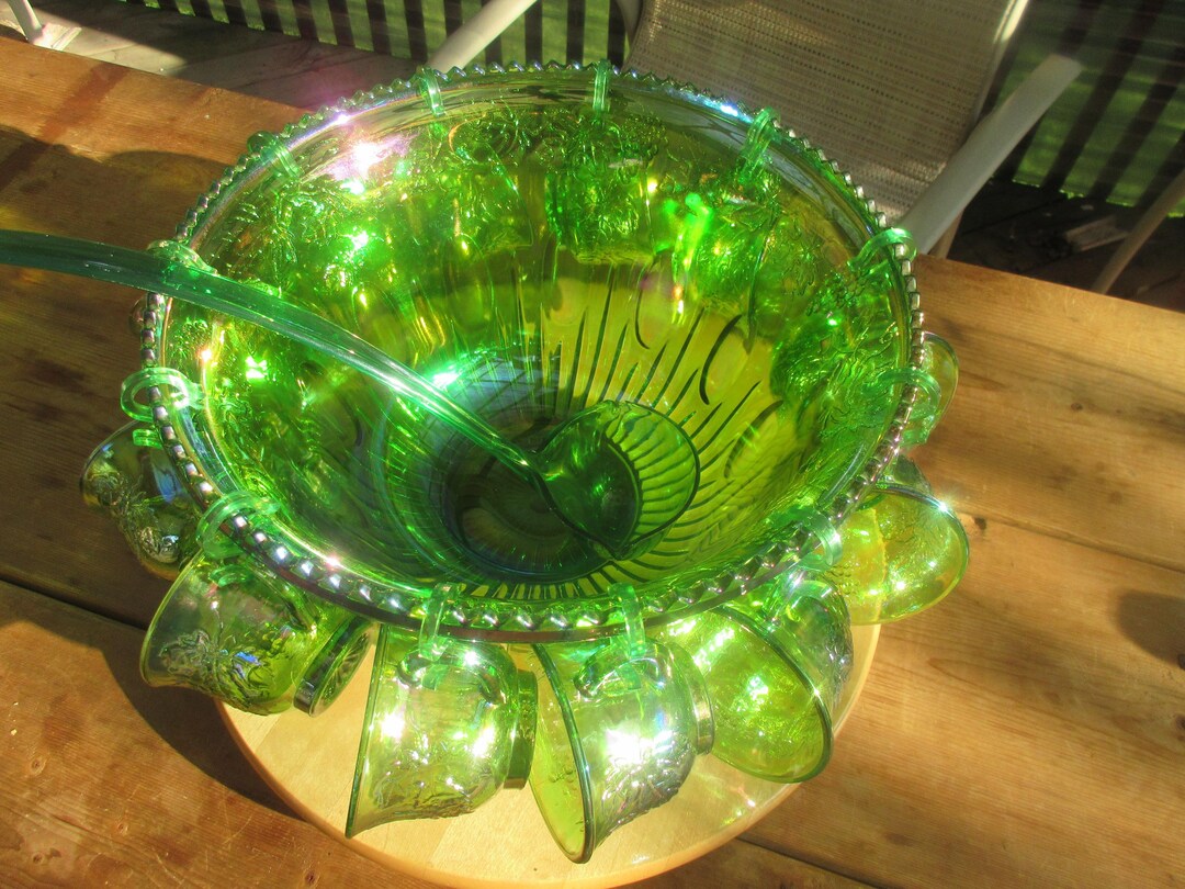 8G Indiana One Punch Bowl 12 Cups Carnival 12 Hooks 1 Spoon. - Etsy