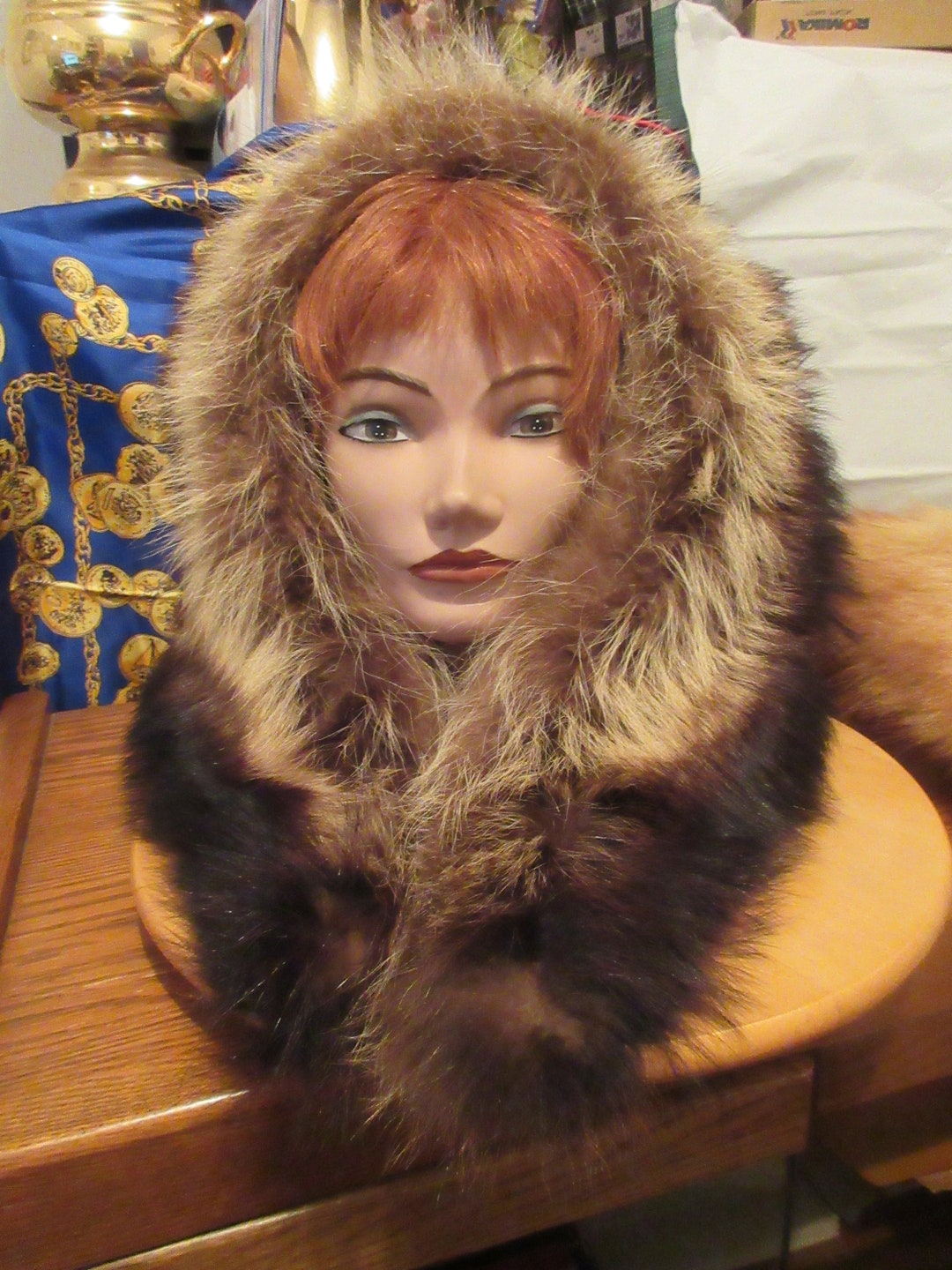 X48 dulce extremo del cuello de mapache marrón 44 en el - Etsy España