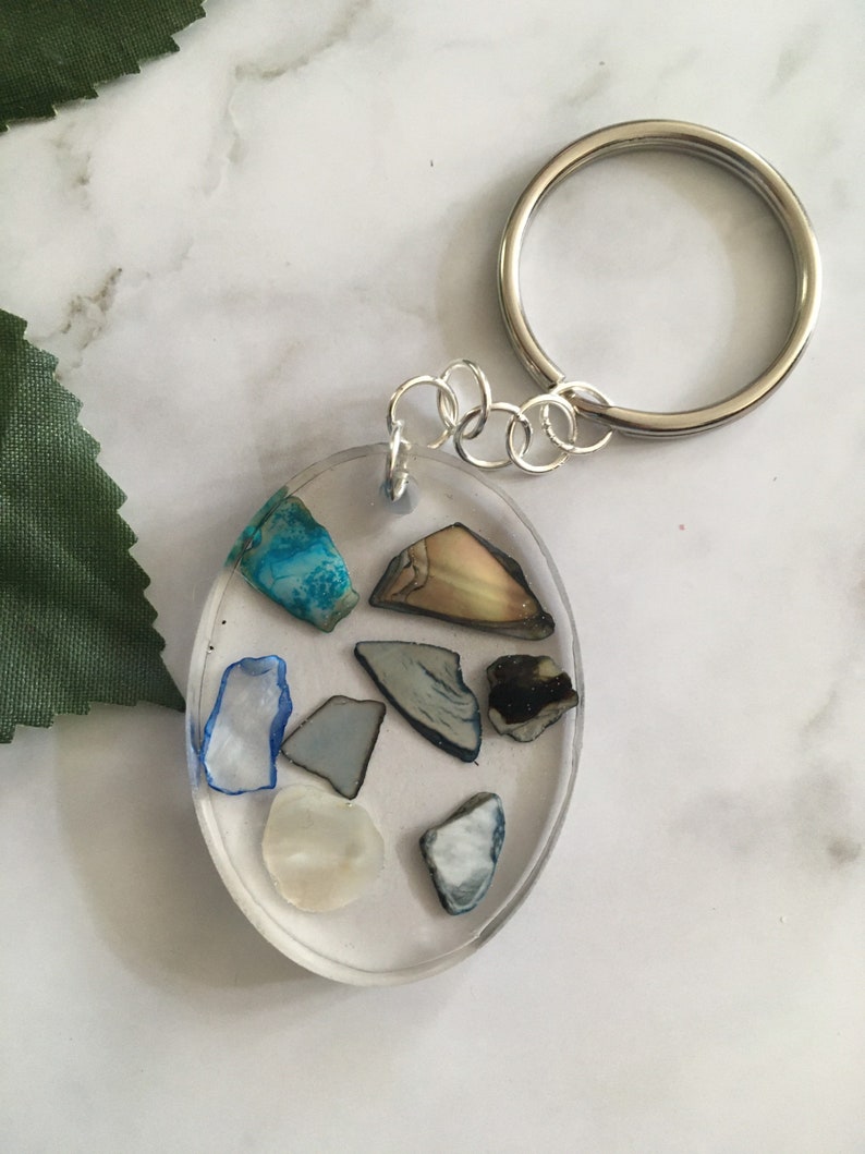 Shell Keychain Keychain Gift Shell Lover Keyring Car | Etsy