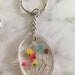 Floral Keychain, Real Pressed Flower, Flower Keychain, Keyring ...