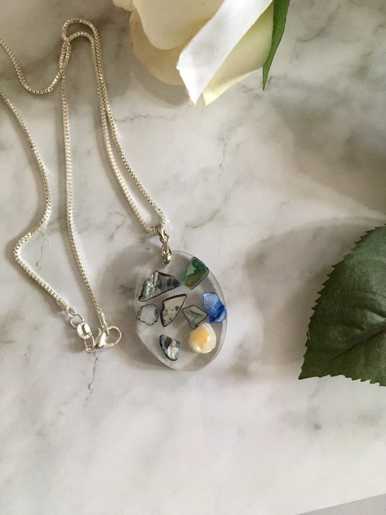 Shell Jewelry Resin Necklaces One of a Kind Unique Gifts | Etsy