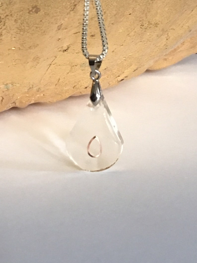 Teardrop Necklace, Sympathy Gift, Teardrop Pendant, Minimalist Necklace ...