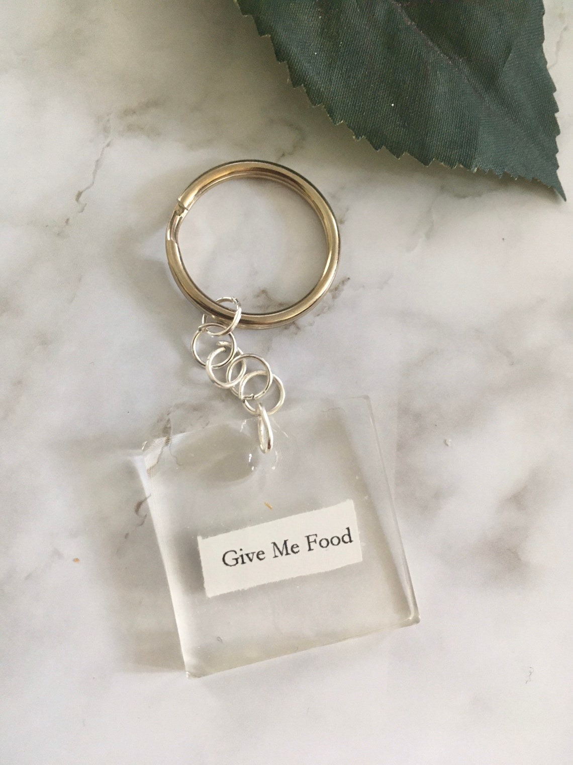 Give Me Food, Hungry Keychain, Phrase Gifts, Handmade Keychain, Emotion ...