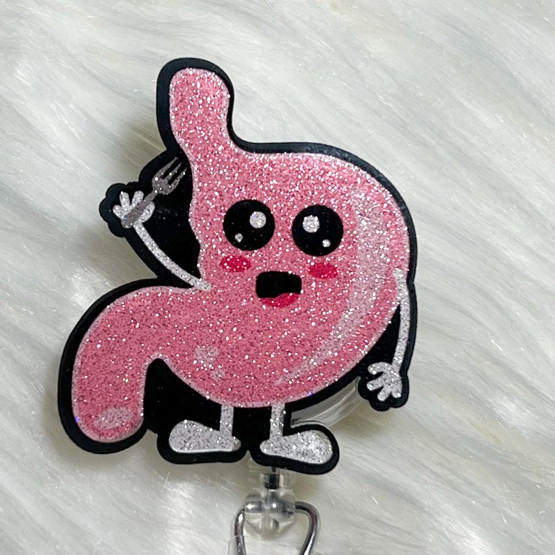Hungry Stomach Badge Reel, Gastro Badge Reel, Nurse Badge Reel, GI ...
