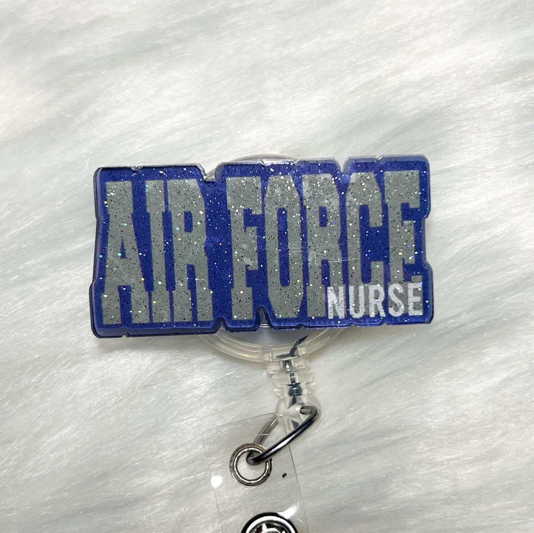 Air Force Nurse Badge Reel, Military Badge Reel, USAF Badge Reel, RN ...