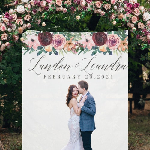 Rustic Wedding Decor Wedding Backdrop for Reception Photo - Etsy