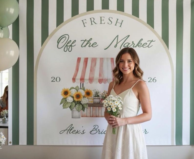 Fresh off the Market, Fresh off the Market Bridal Shower Decor ...