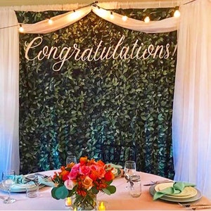 Hedge Wall Sign, Hedge Wedding Backdrop, Wedding Decorations , Wedding ...