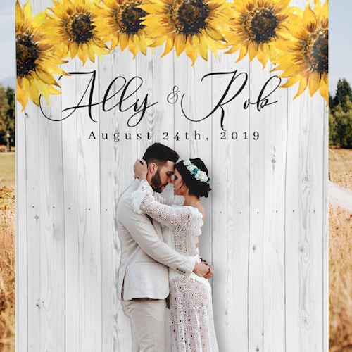 Sunflower Backdrop Wedding Backdrop for Reception Autumn - Etsy