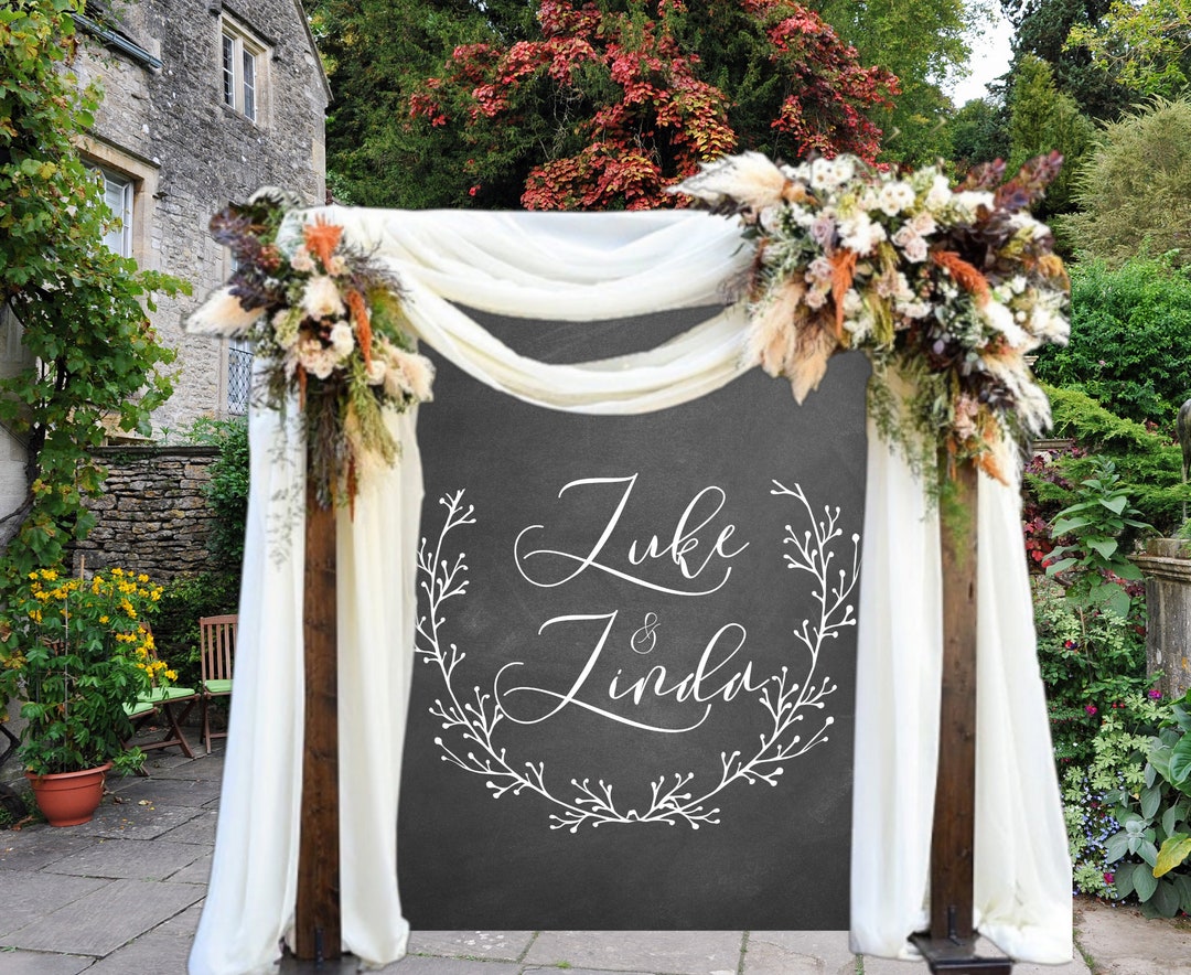 Rustic Wedding , Wedding Backdrop for Reception, Wedding Decorations ...