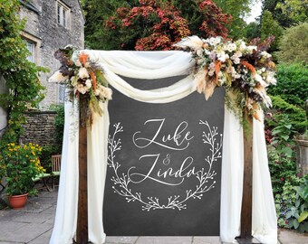 Rustic Wedding Decor Wedding Backdrop for Reception Photo - Etsy