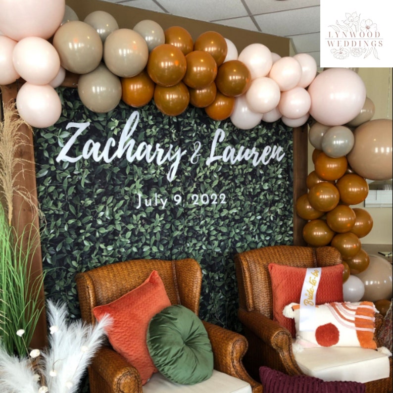 Engagement Banner Hedge Wall Sign Hedge Wedding Backdrop - Etsy