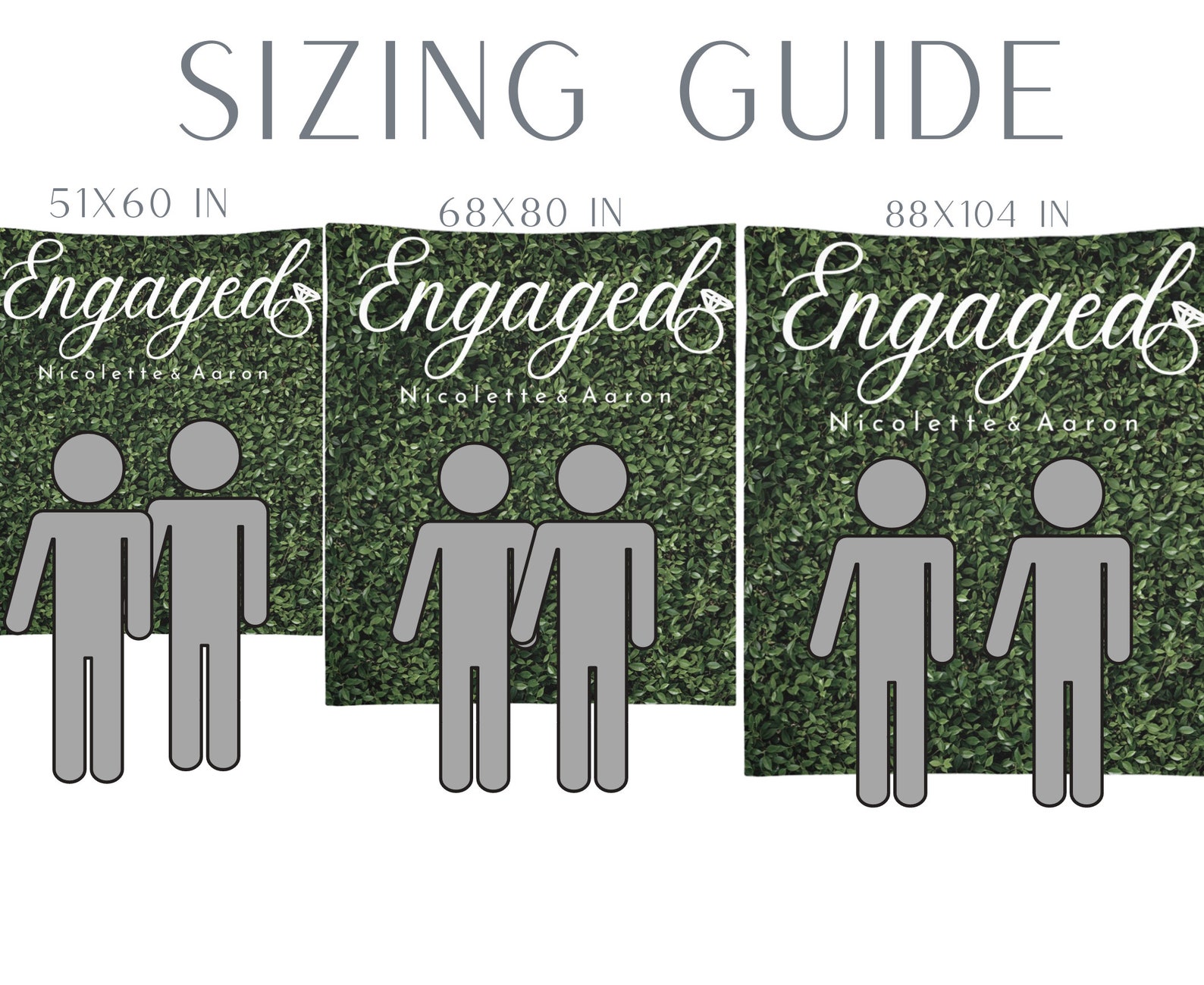Engagement Banner Hedge Wall Sign Hedge Wedding Backdrop - Etsy
