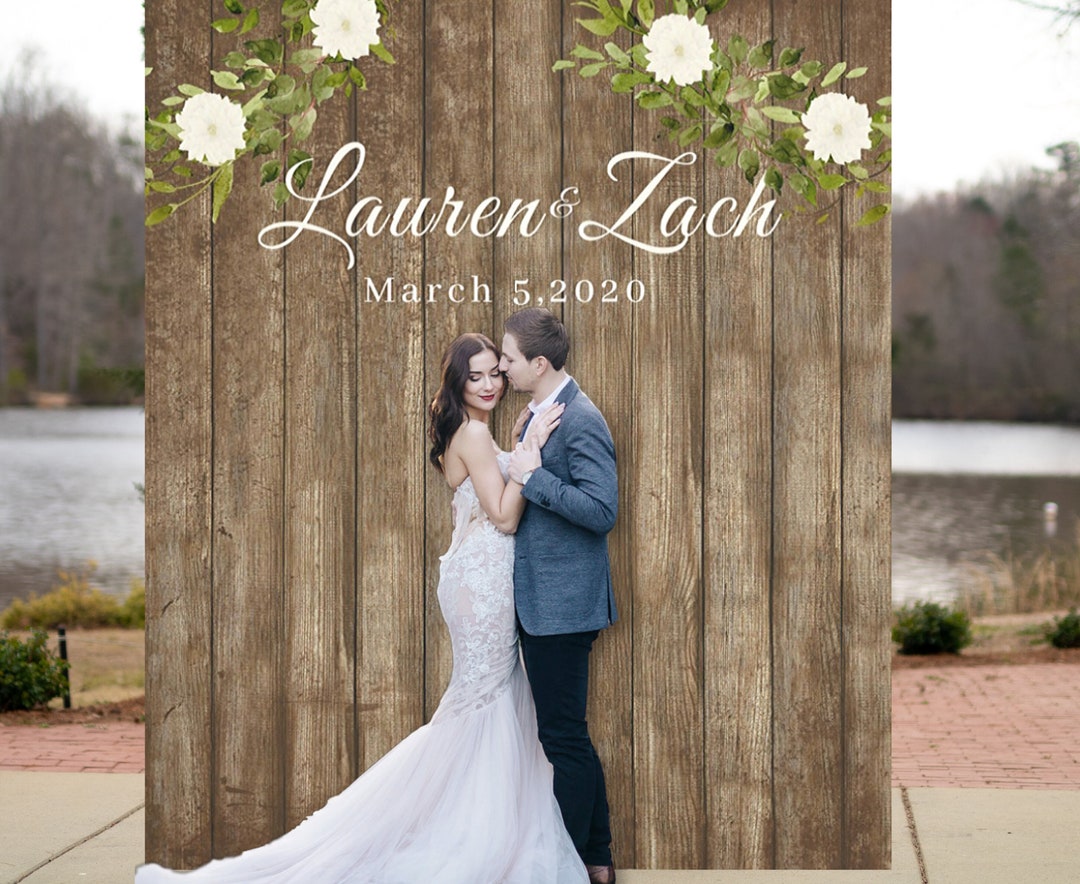 Rustic Wedding Decor, Wedding Backdrop for Reception, Photo Booth ...