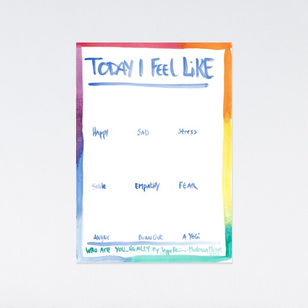 Today I Feel Poster - Etsy