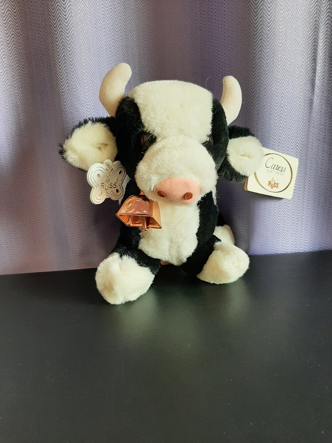 RUSS Caress Soft Pets Diddle the Milking Cow With a Bell - Etsy