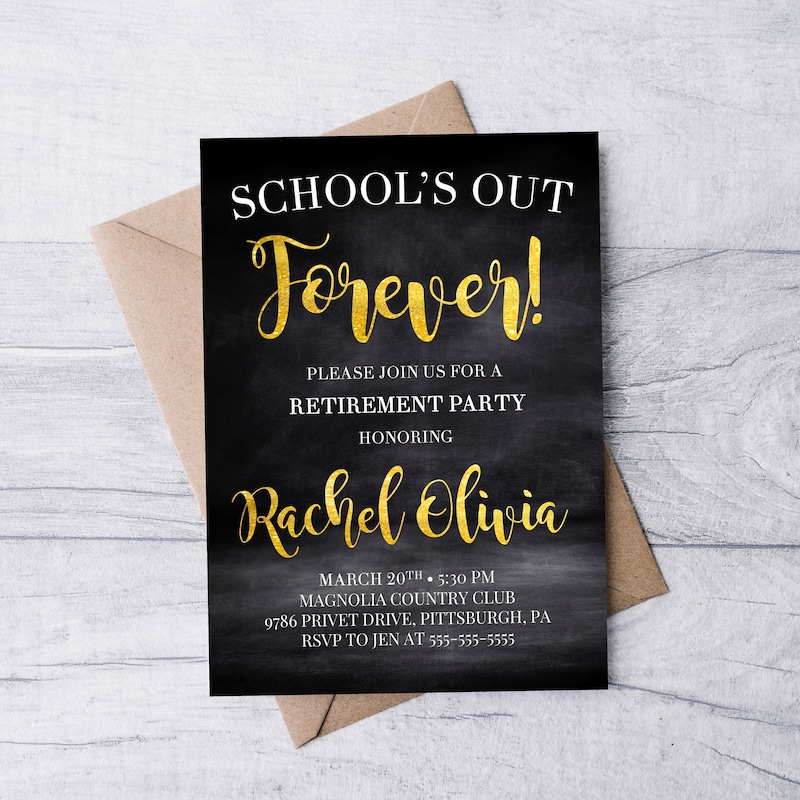 Teacher Retirement Party - Etsy