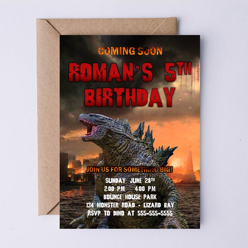 Godzilla Party - Etsy