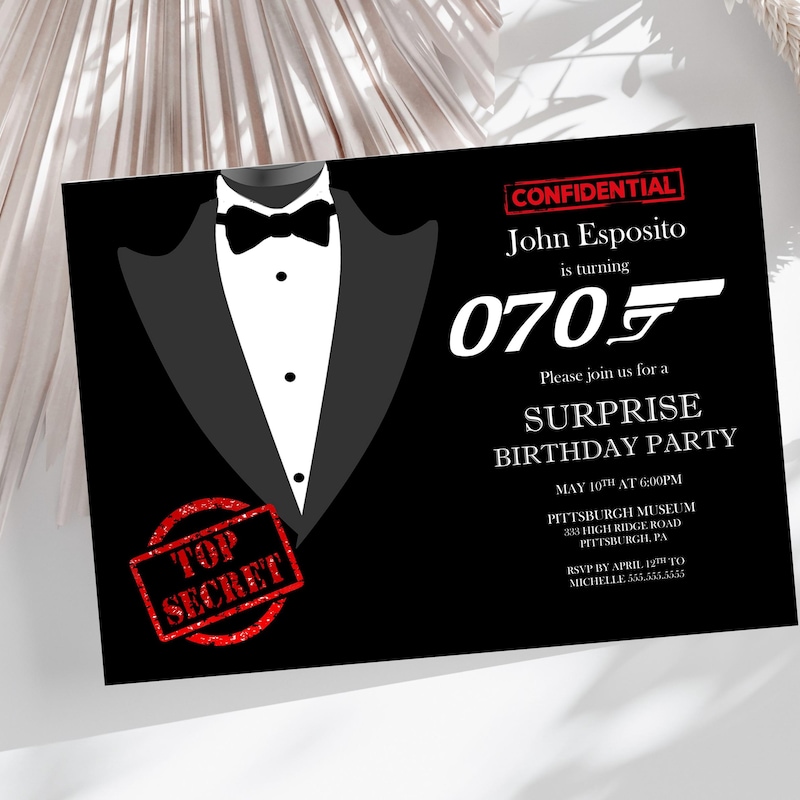 James Bond Party - Etsy