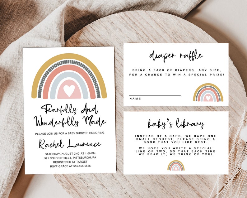 Christian Baby Shower 5x7 Invitation Couples Shower - Etsy