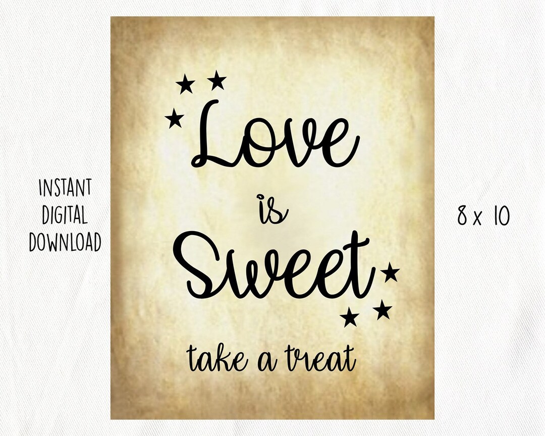 Wizard Love is Sweet 8x10 Sign, Printable Sign, Wizard Baby Shower ...