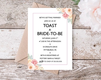 Bridal Shower Toast - Etsy