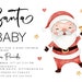 Santa Baby Shower Invitation Printable Invitation Holiday - Etsy