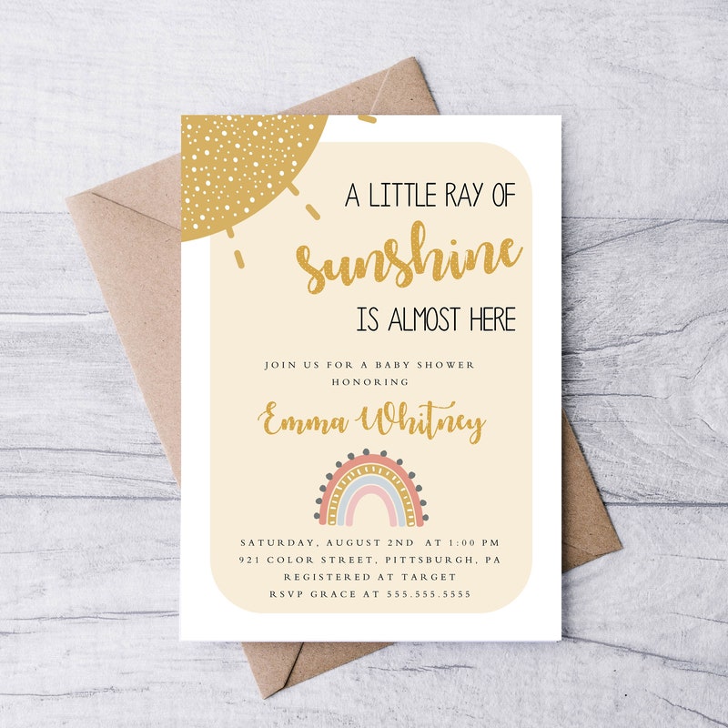 Sunshine Invites - Etsy