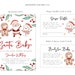 Santa Baby Shower Invitation, Printable Invitation, Holiday Baby Shower ...