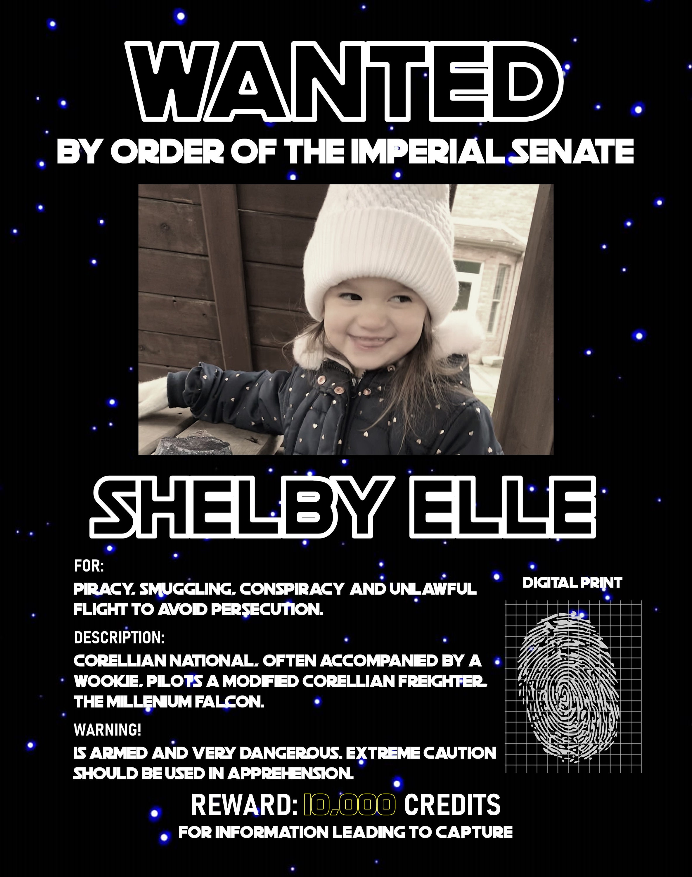 Star Wars Wanted Poster 11x14 Digital File | Etsy