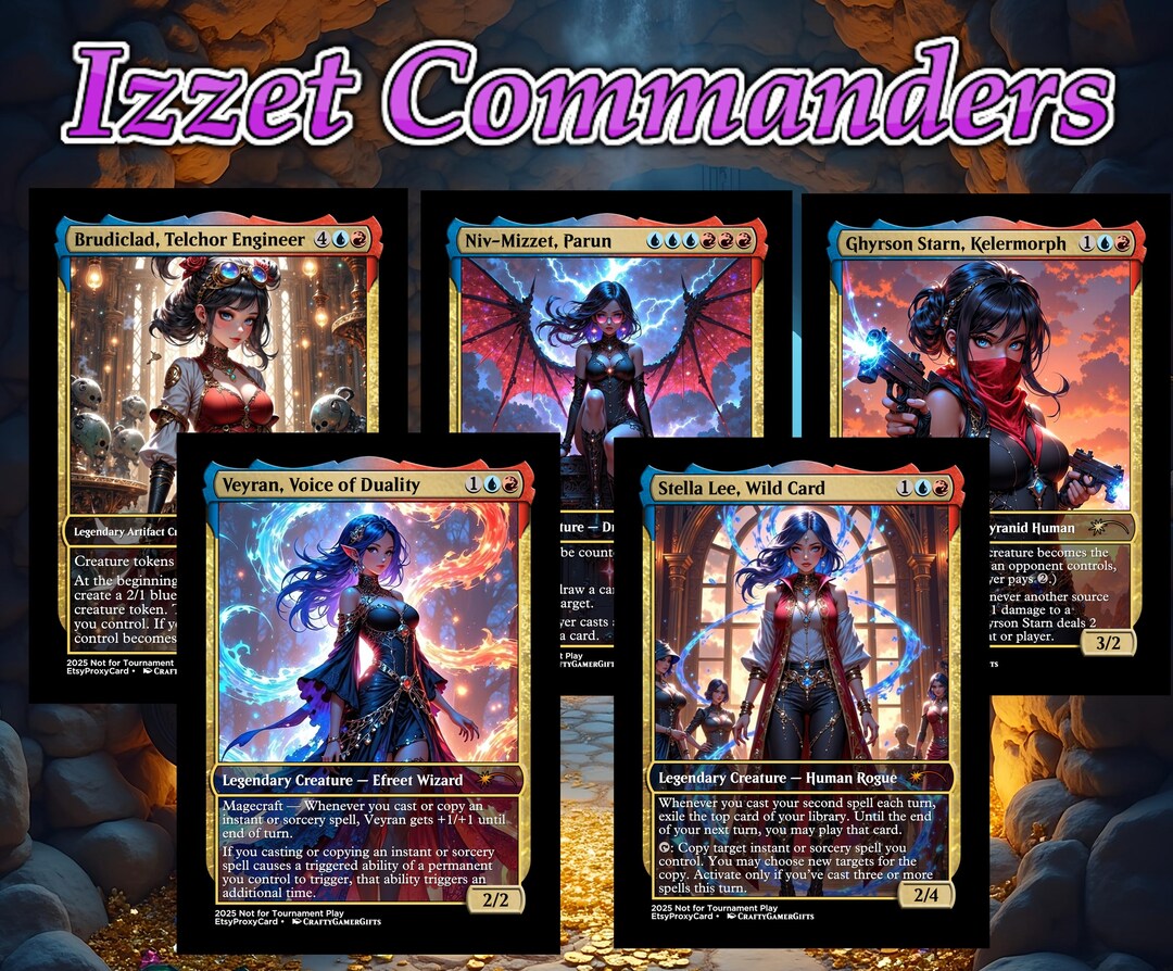 Izzet Commanders 5 Card Bundle - Commander EDH Izzet Pack - Etsy