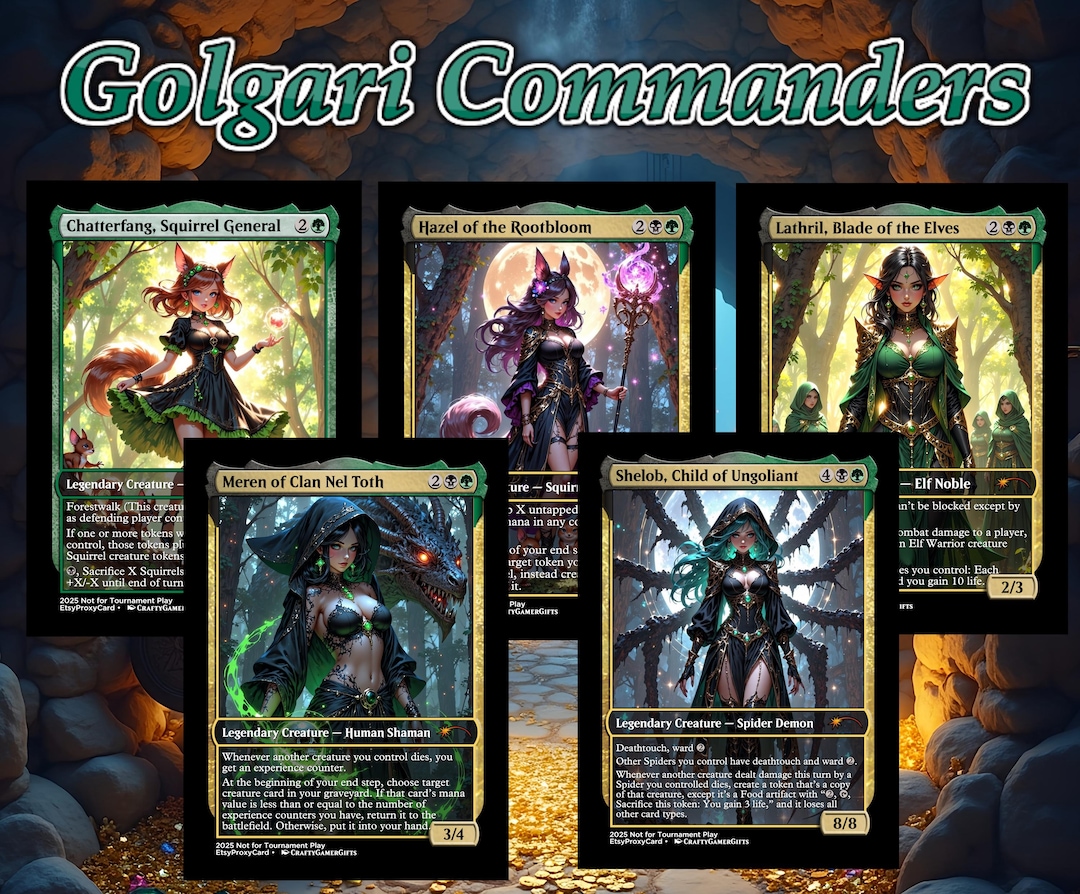 Golgari Commanders 5 Card Bundle - Commander EDH Golgari Pack - Etsy
