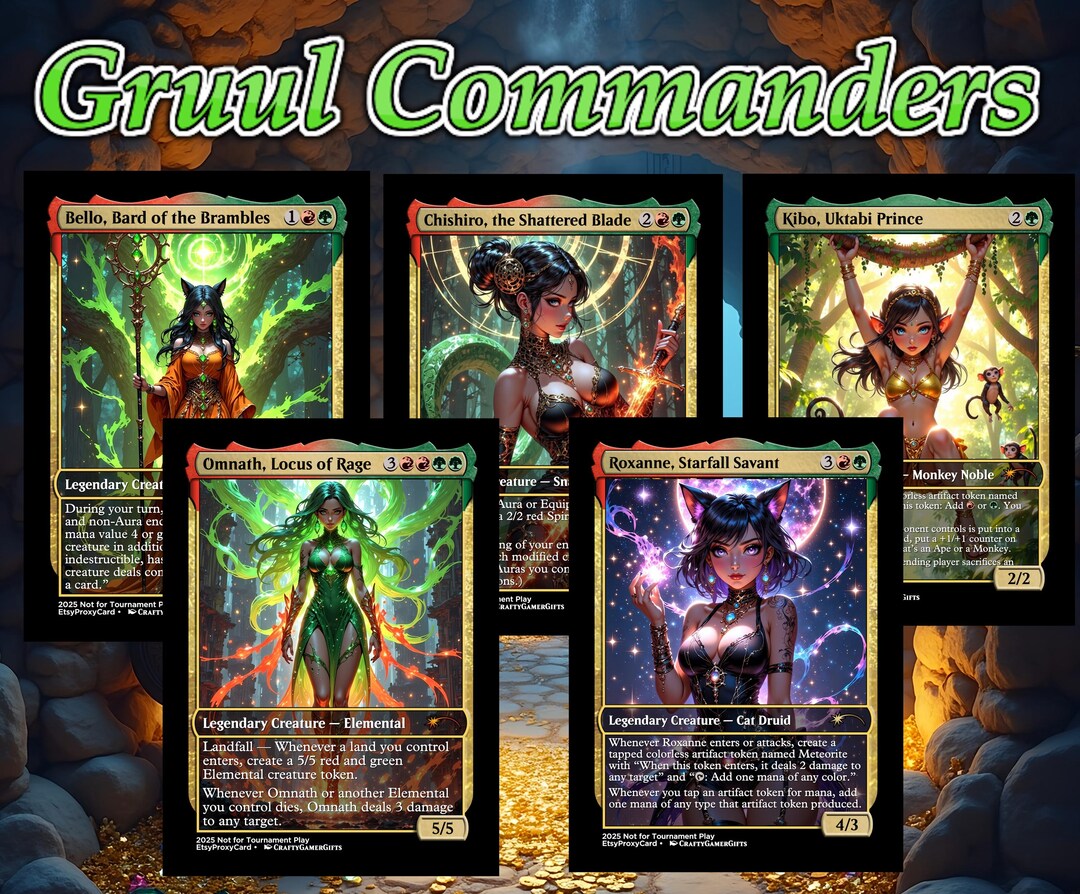 Gruul Commanders 5 Card Bundle - Commander EDH Gruul Pack - Etsy