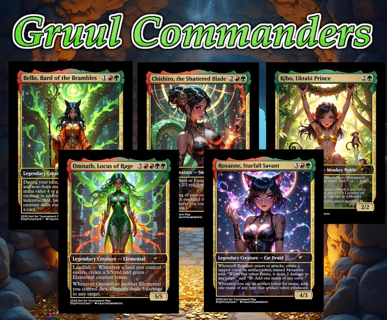 Gruul Commanders 5 Card Bundle - Commander EDH Gruul Pack - Etsy