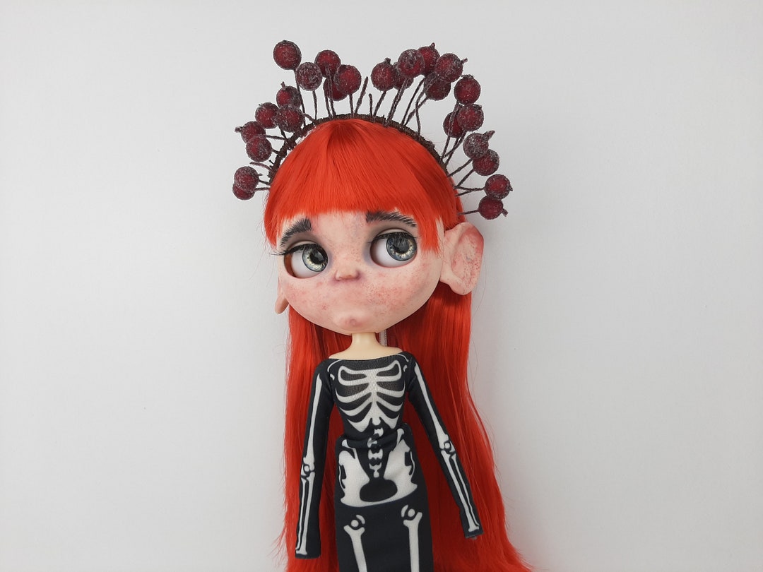 SOLD Custom Blythe Cute Creepy Doll on Licca Body / Horror Doll / Scary ...