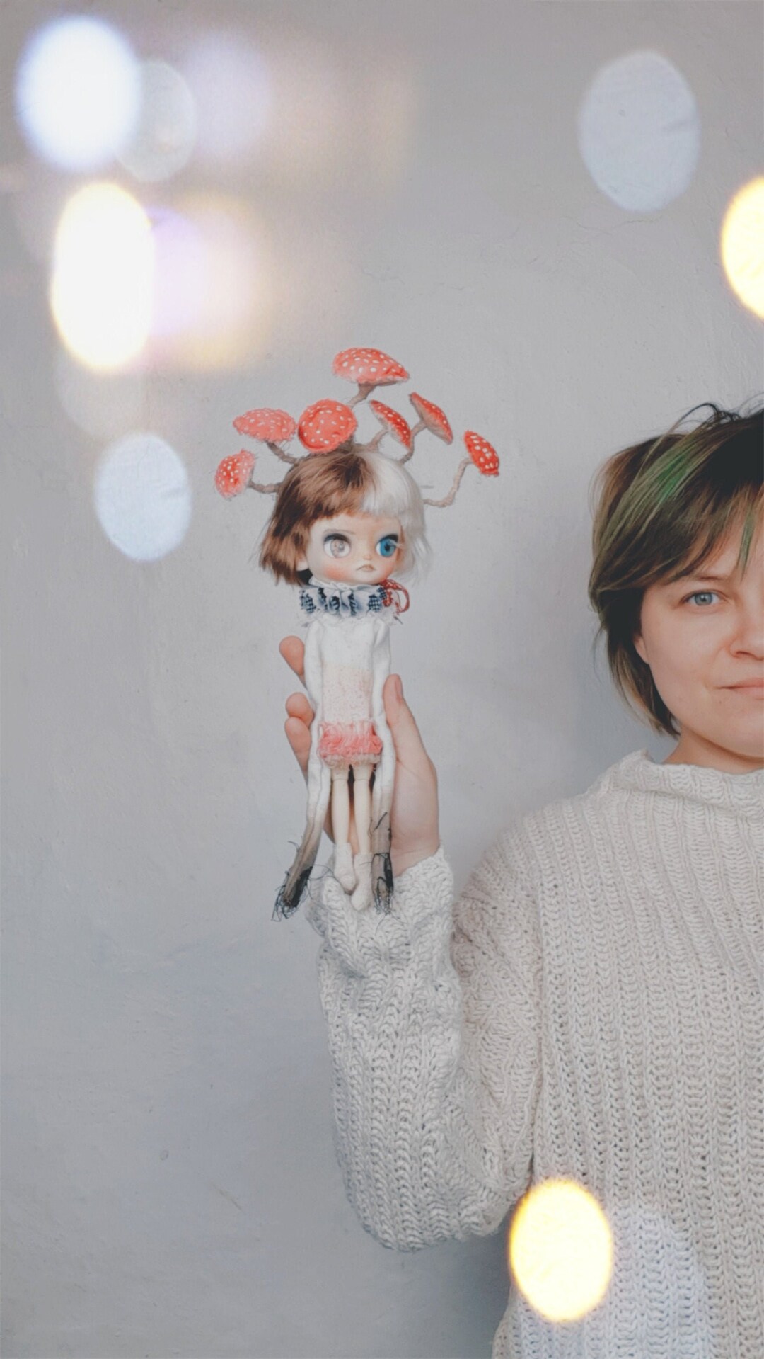 SOLD Custom Pullip Dal Half Albino Doll Eyes Heterochromia OOAK Cute Fly Agaric by Alinari - Etsy