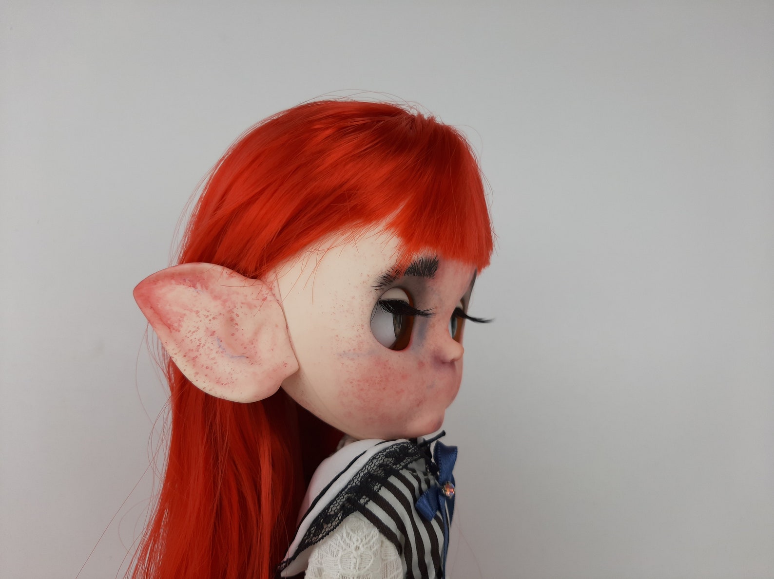 SOLD Blythe Doll Custom OOAK Creepy Girl Without Mouth / - Etsy