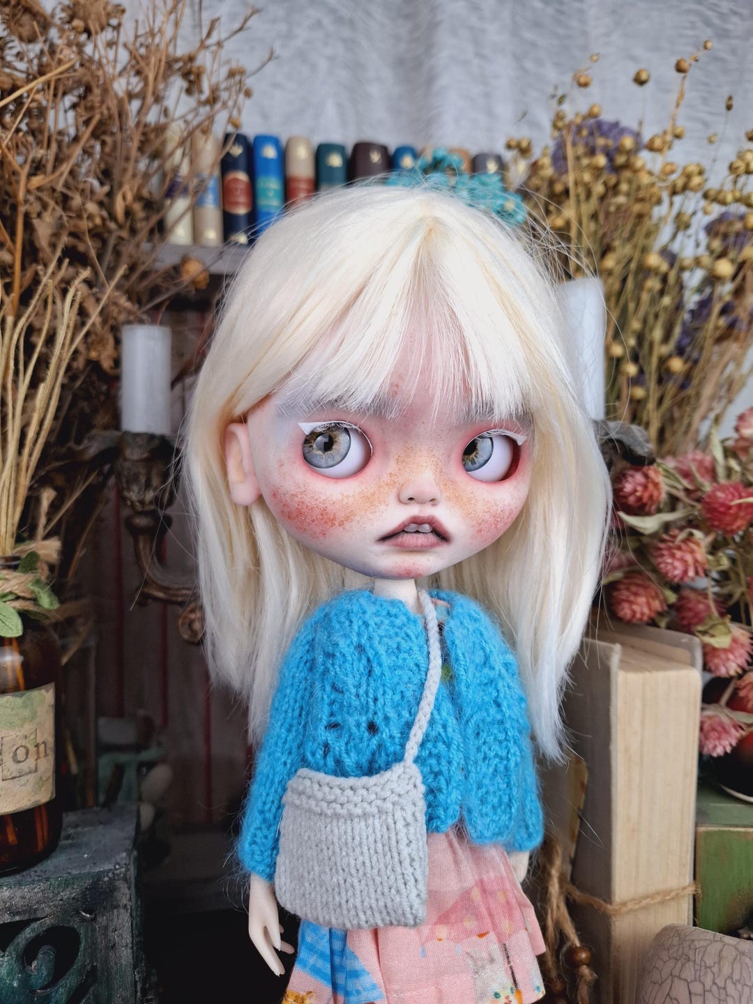 Custom Blythe Albino OOAK With Teeth Sculpting Modeling Face Detailed ...