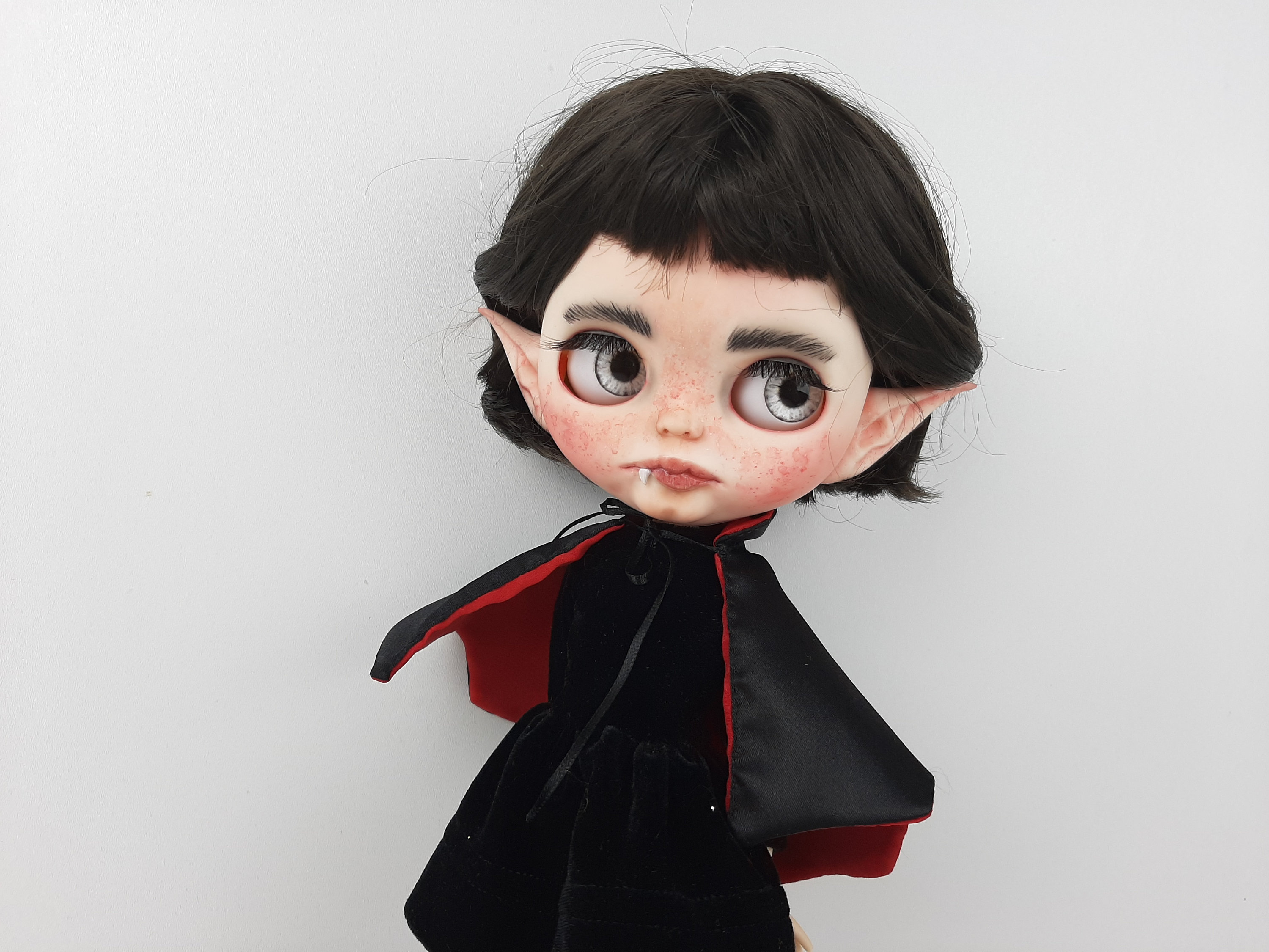 SOLD Blythe Custom Halloween vampire Doll Ooak Art doll by | Etsy