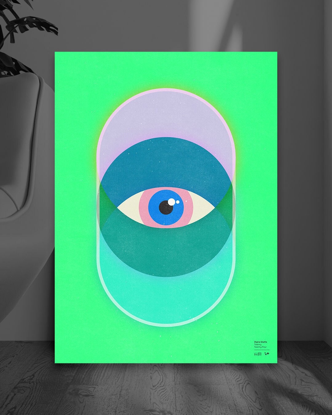 First Sight // Unique Art Print // Poster // Digital Drafts Series ...