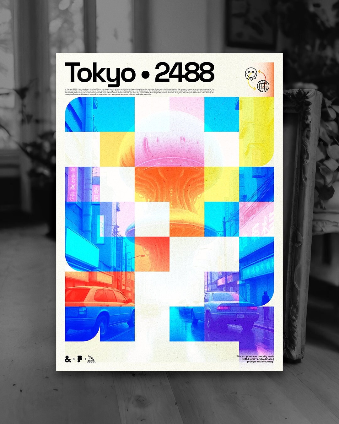 Made With Figma + AI – 03 // Unique Art Print // Poster // Digital ...