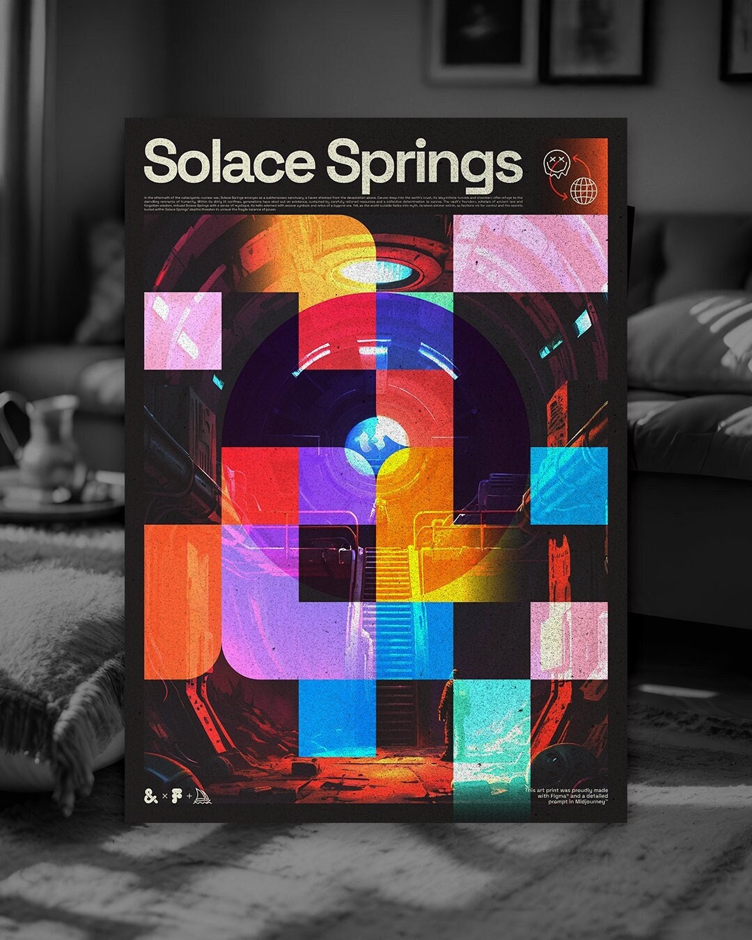 Made With Figma AI 02 // Unique Art Print // Poster // Digital Drafts ...