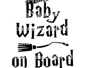 Baby Wizard on Board - Etsy