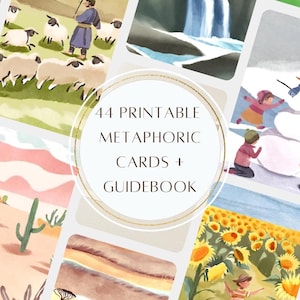 44 Printable Metaphoric Nature Cards Guidebook Metaphoric - Etsy