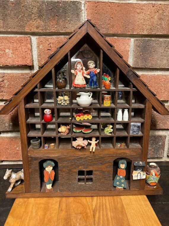 Cottage House Shadow Box for Miniatures With 24 Miniatures - Etsy