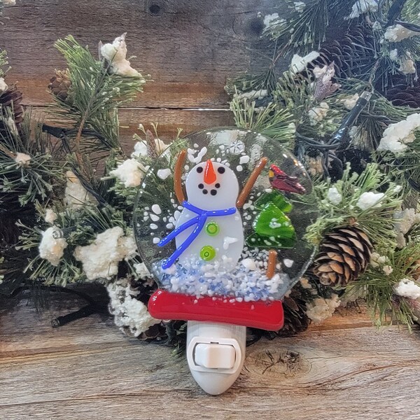 Snowman Night Light - Etsy