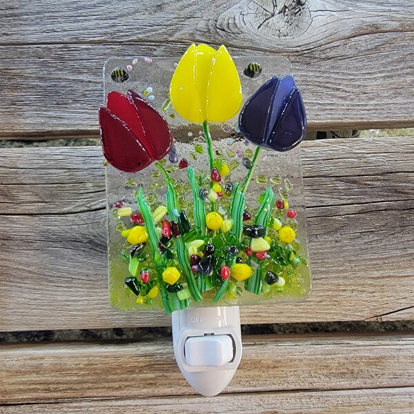 Fused Glass Flower - Etsy