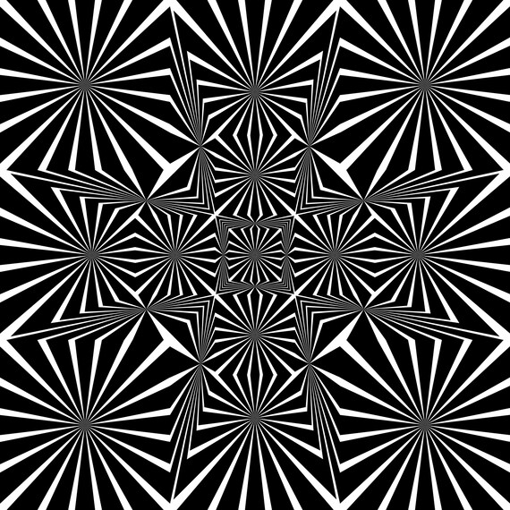 3 Come 25: Geometric/ Optical/ Op Art Fine Art Print | Etsy