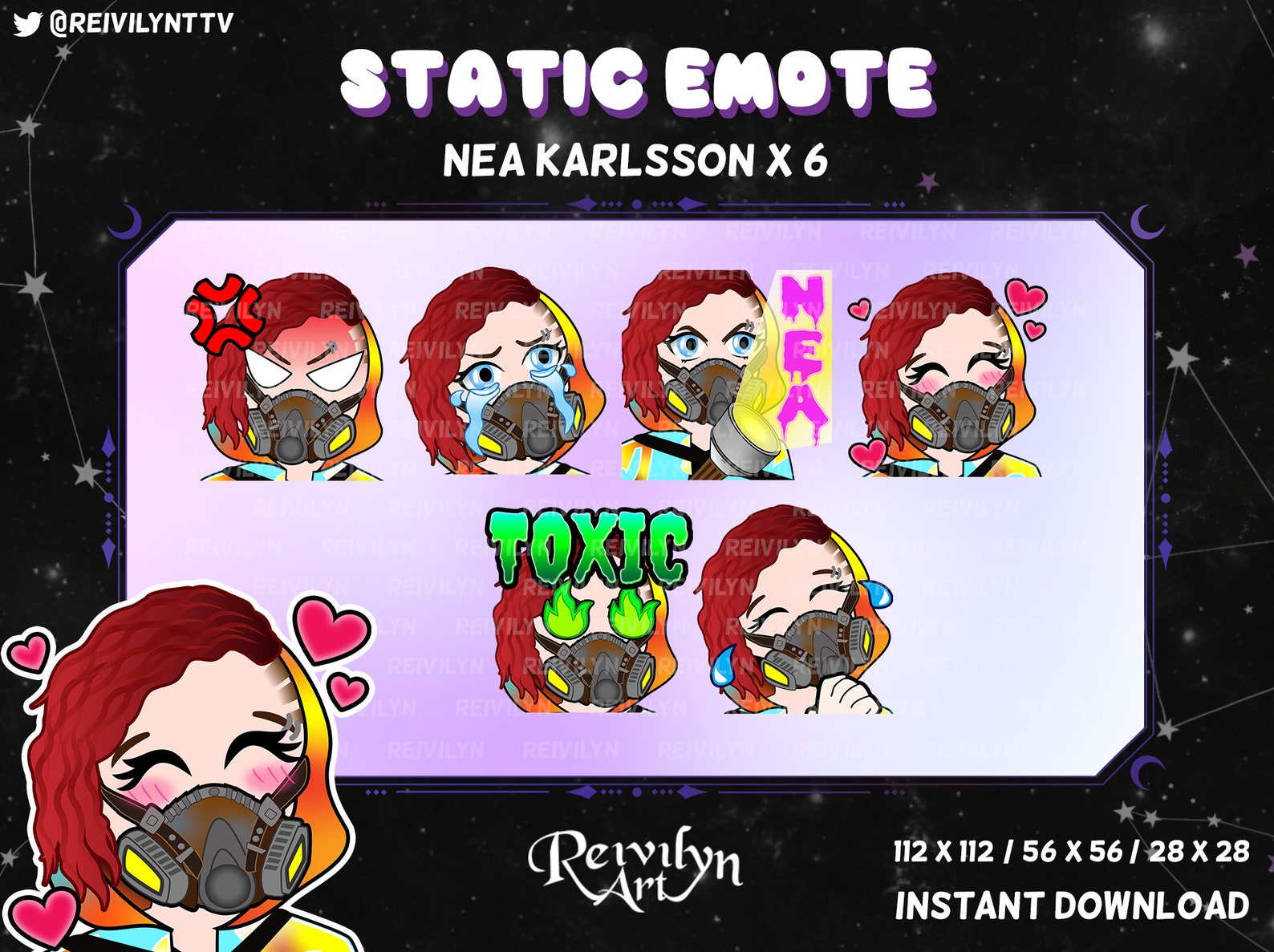 DBD Graffiti Nea Twitch Discord Emote X6 INSTANT DOWNLOAD - Etsy
